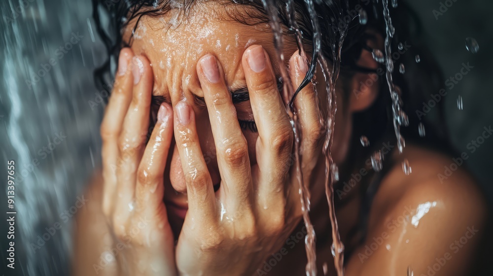 Why Does Crying in the Shower Feel So Damn Good Stock Illustration ...