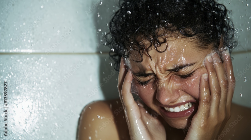 Why Does Crying in the Shower Feel So Damn Good Stock Illustration ...