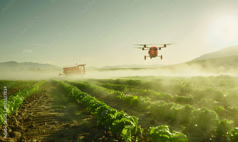 Automated Crop Harvesting, Illustrate automated crop harvesting in ...