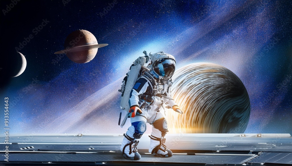 space launch, alien in space, spaceship and moon, oil refinery at night ...