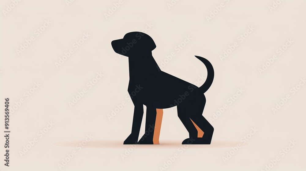 Basic and clean 2D vector illustration of a trumpet, minimalist design ...