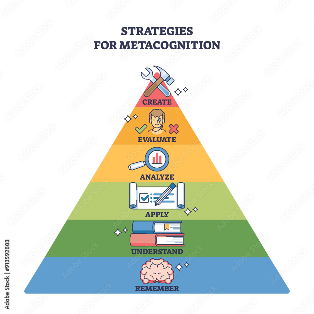 Strategies for metacognition to think about studying process outline ...