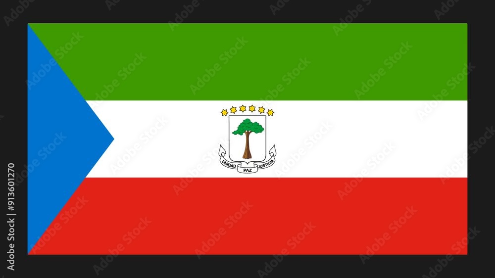 Equatorial Guinea Paper Folding Flag, Equatorial Guinea Flag, Flags ...