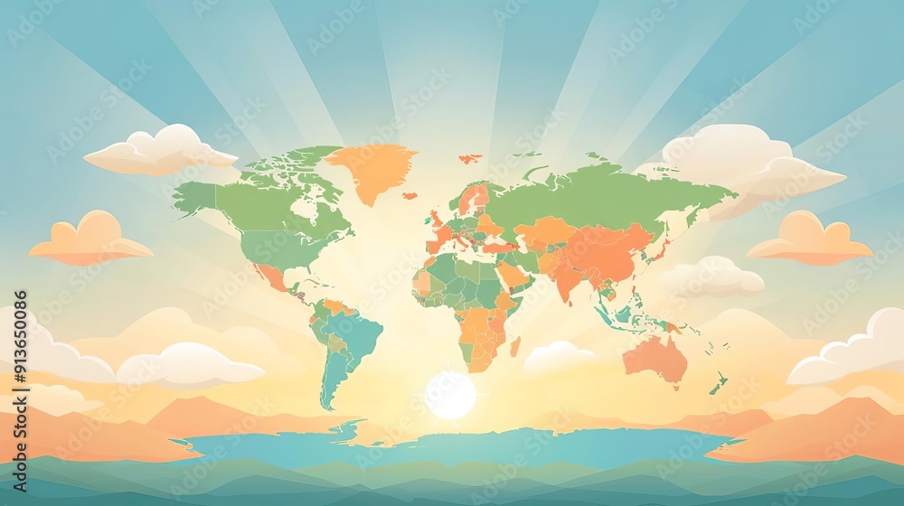 Diagram of projected global energy needs, global energy demand forecast ...