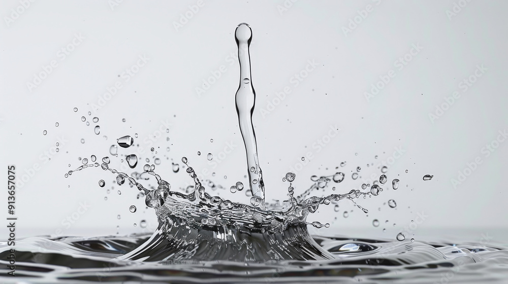 Foto de splashback, droplet impact, spray, crystal-clear, high ...