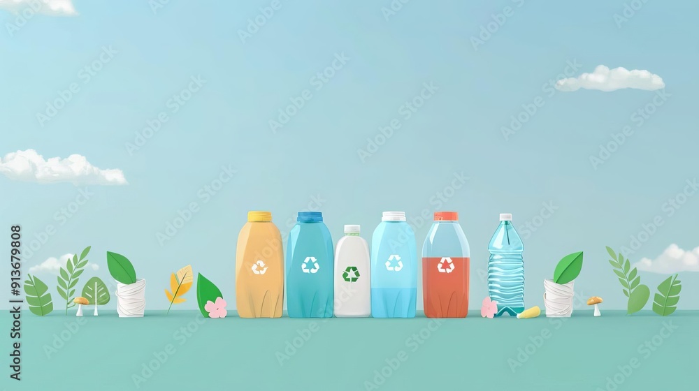 Infographic showing the shift from singleuse plastics to biodegradable ...