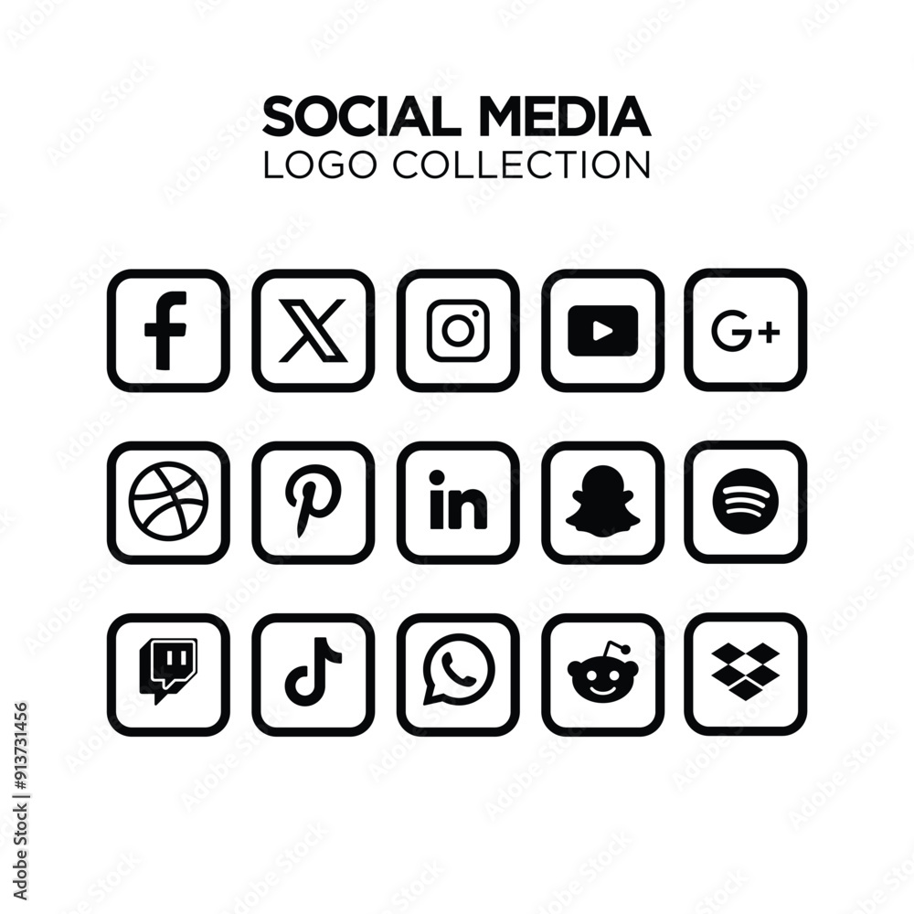 Contact icon .Popular social media logo with contact icon. Social ...