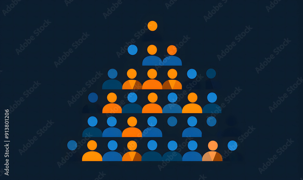 Top-Down Approval Cascade, depicting approval cascading down from top ...