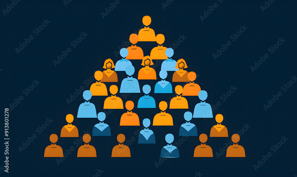Top-Down Approval Cascade, depicting approval cascading down from top ...