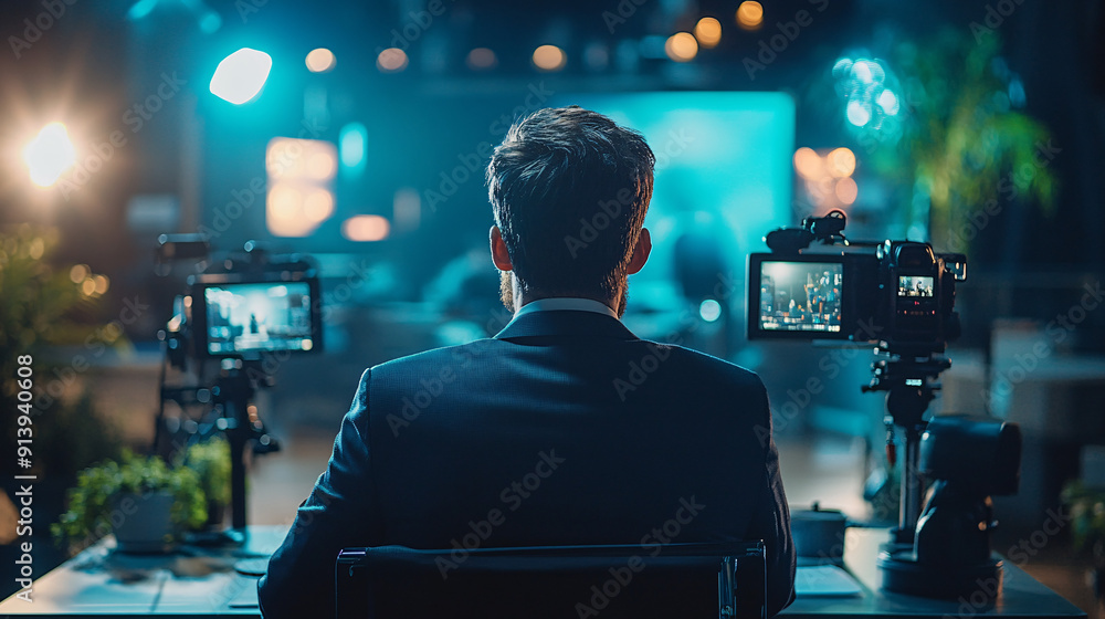 The Man Behind the Screens: A captivating glimpse of a professional ...