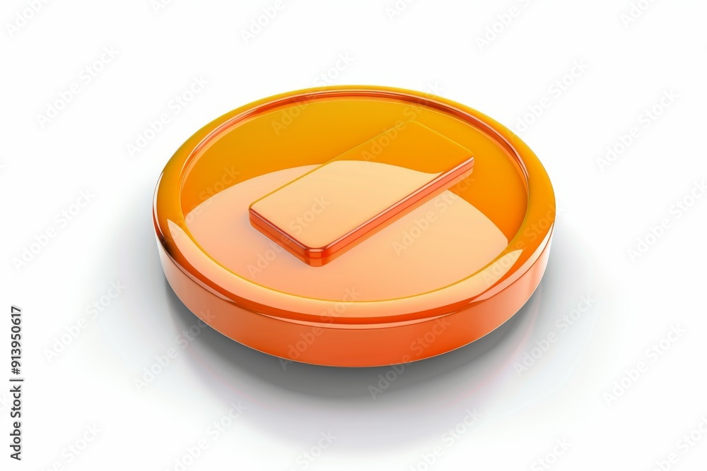 A simple, clean button on a plain white background, free from any ...