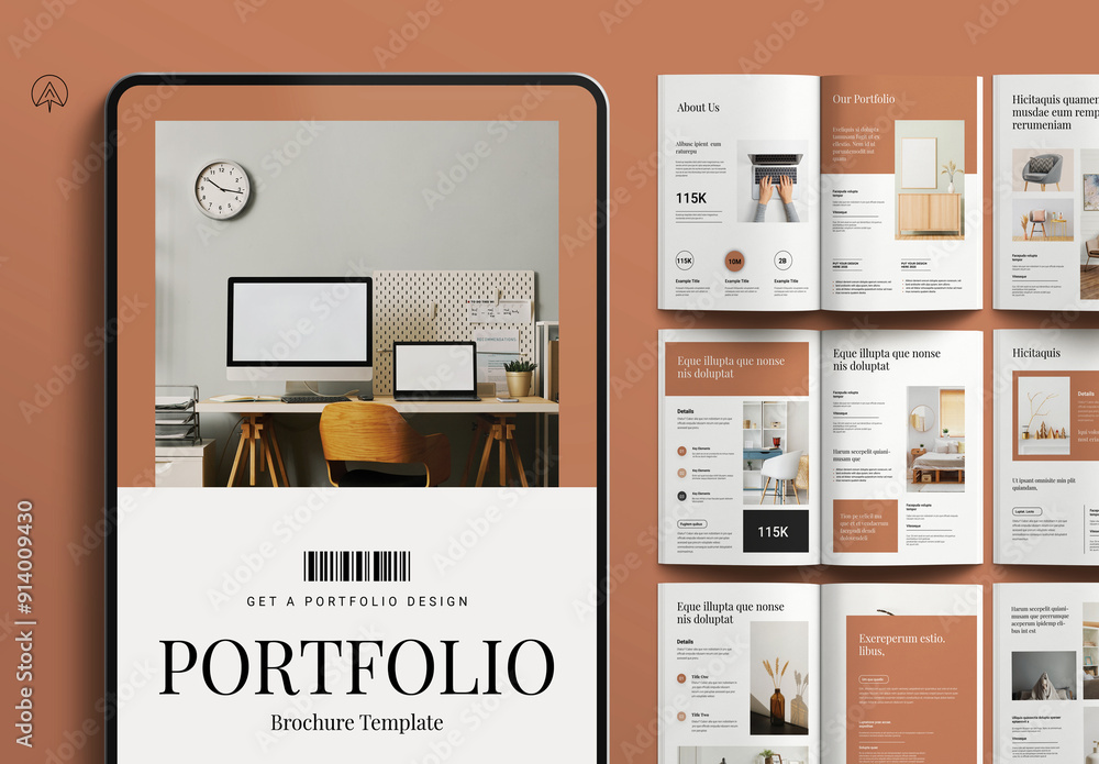Portfolio Brochure Template Stock Template | Adobe Stock