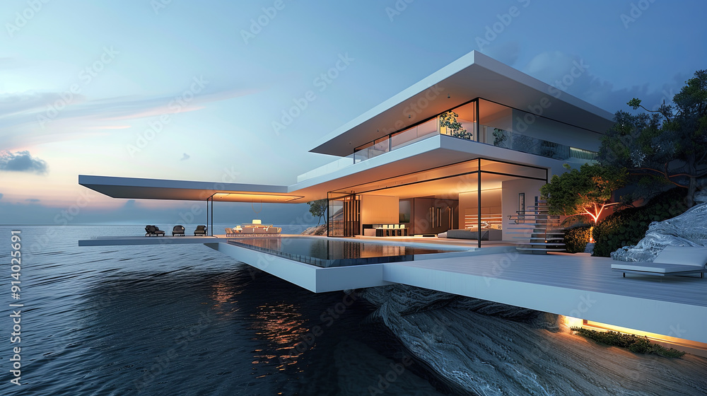 Explore the cutting-edge world of modern architecture, featuring sleek designs, innovative ...