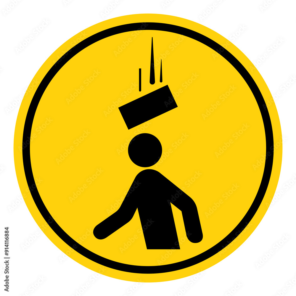 Falling Debris Symbol Sign, Vector Illustration, Isolate On White ...