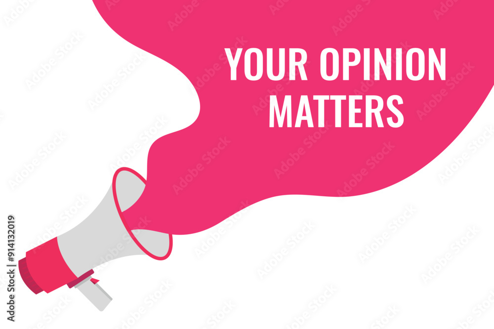 your opinion matters button, banner, label, template for website. your ...