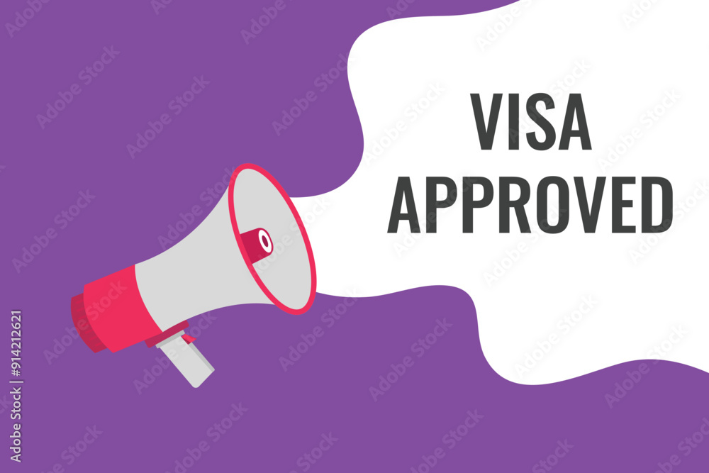 visa approved button, banner, label, template for website. visa ...