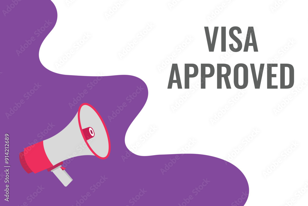visa approved button, banner, label, template for website. visa ...