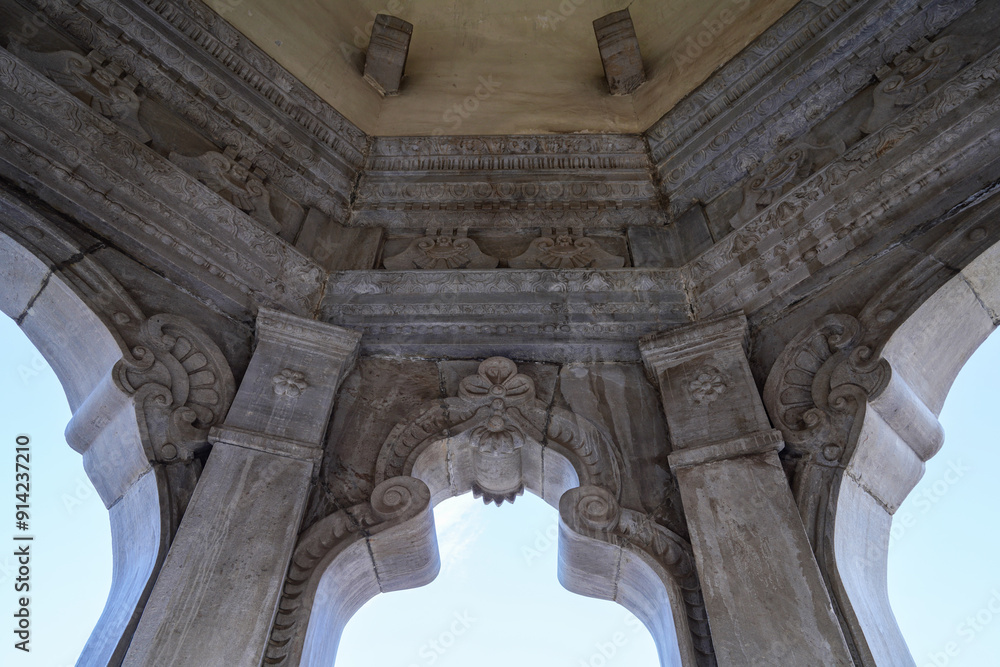 The internal structure of the octagonal building of Huanghuazhen in Old ...