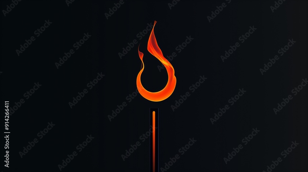 The image depicts a stylized flame, symbolizing the PyTorch machine ...
