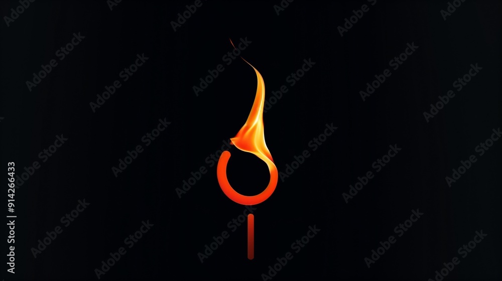 A stylized flame symbol representing the Pytorch machine learning ...