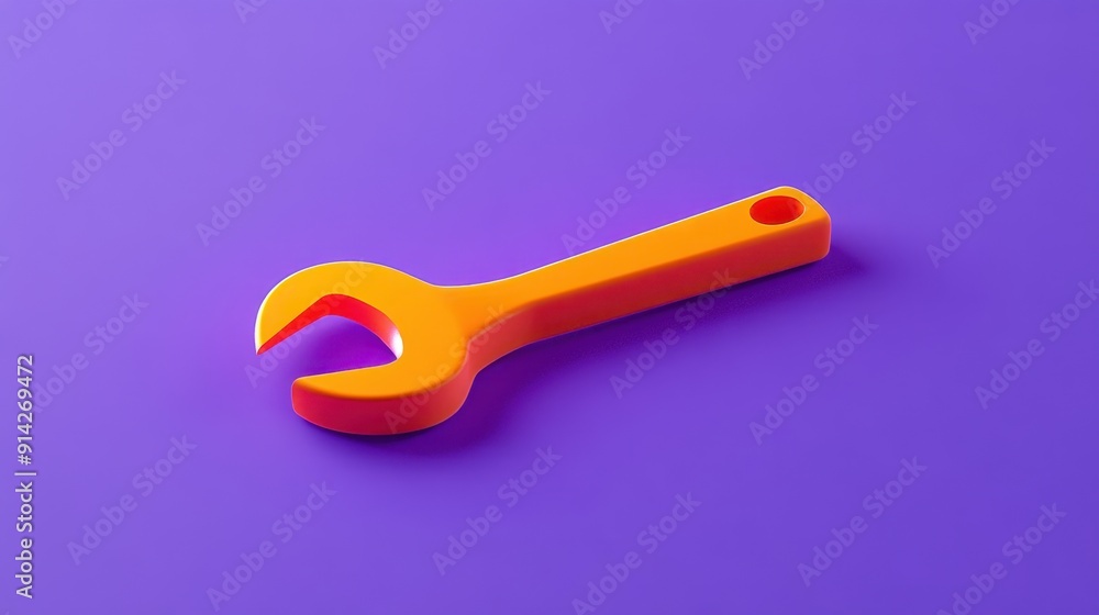 Tool catalog color palette guide icon floating on a purple background ...