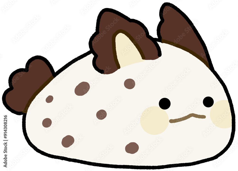 Sea Bunny hand-drawn Sea Animals Cute Character Clip Art Doodle Cartoon ...