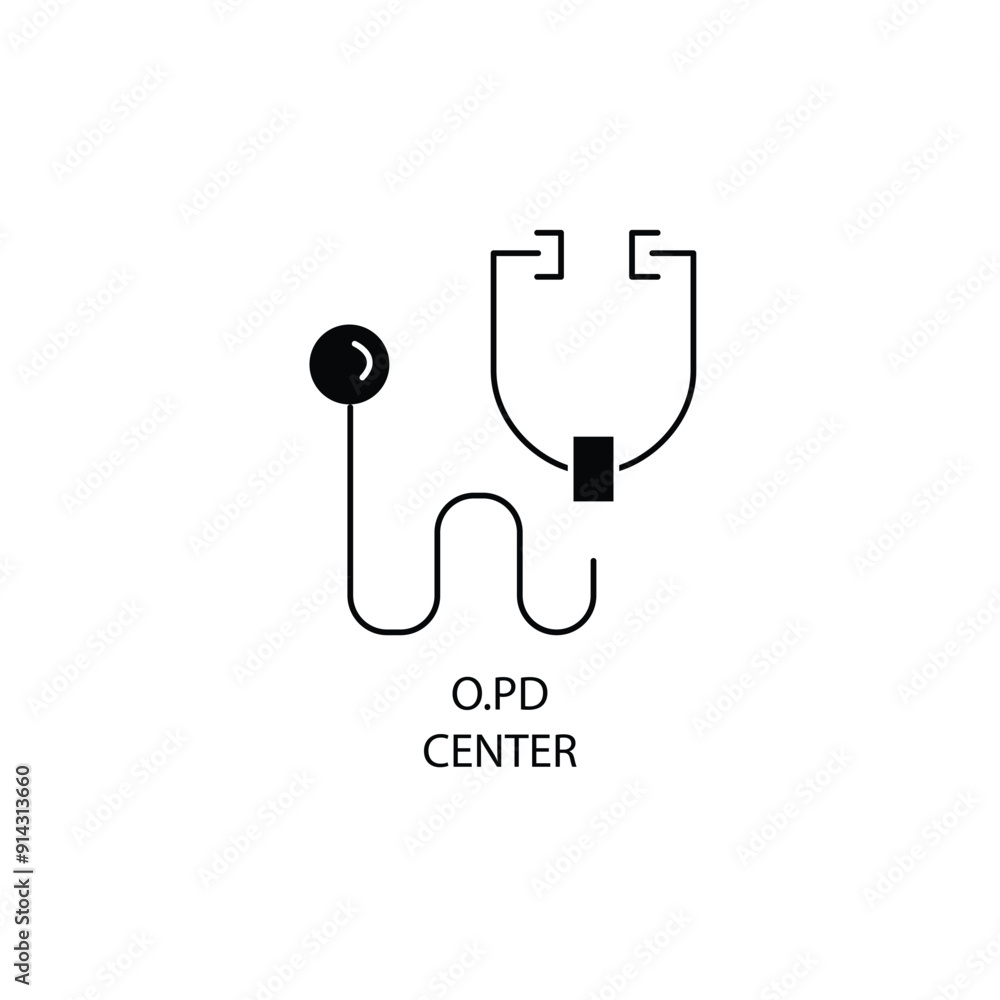 OPD Center for Efficient Hospital Outpatient Management. Stock Vector ...