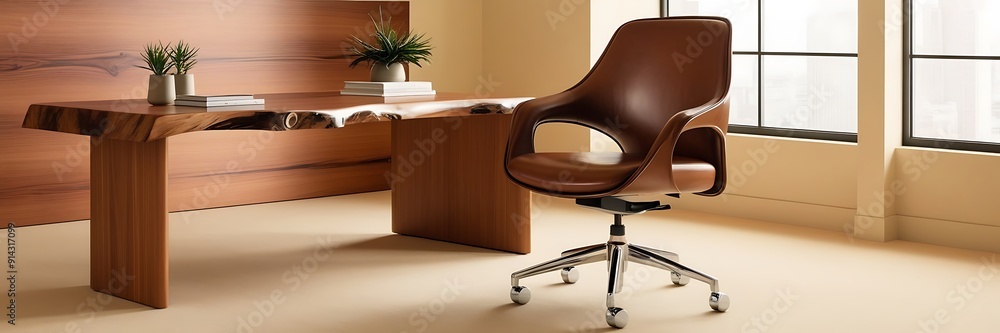Office chair with job employee vacancy for new worker business concept ...