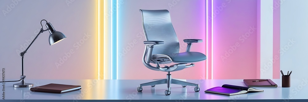 Office chair with job employee vacancy for new worker business concept ...