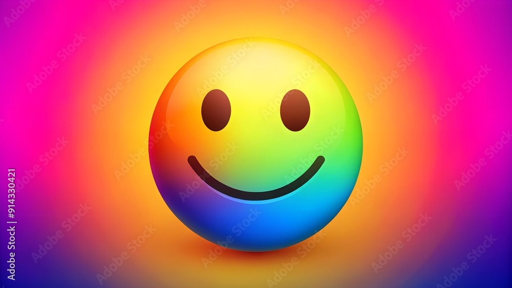 Vibrant Gradient Smiley: A Playful Take on Facebook's Iconic Emoticon ...