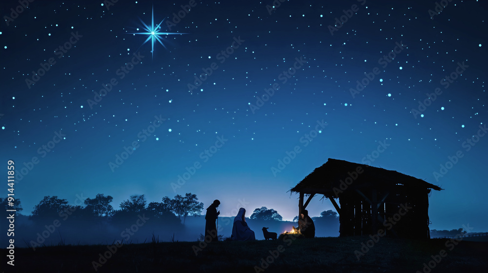 Birth of God Jesus Christ Mary Joseph waiting for three wise man aka ...