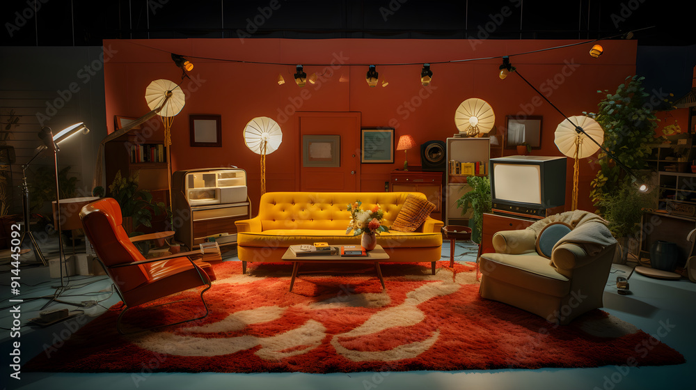 Retro-styled Cinematic Splendour: A Glimpse into a Vintage 1950s Film ...