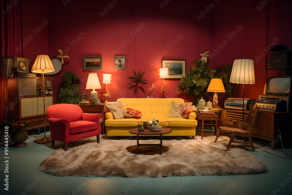 Retro-styled Cinematic Splendour: A Glimpse into a Vintage 1950s Film ...