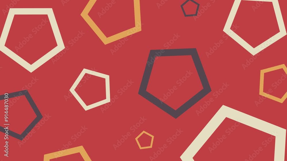 Abstract 3d geometric shapes loop animation. Shape background, seamless ...