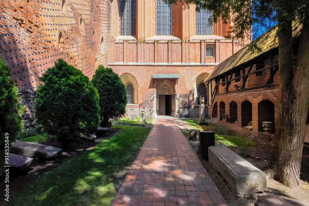 Malbork, Poland - the photo shows a fragment of the Teutonic Knights ...