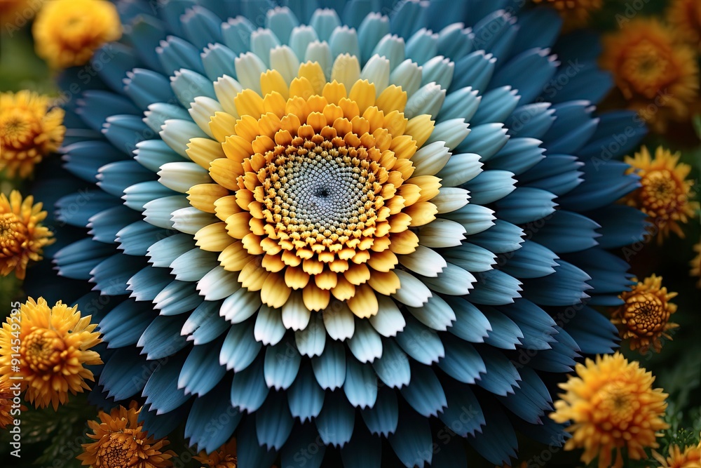 Fibonacci Spiral Background. The natural harmony and mathematical ...