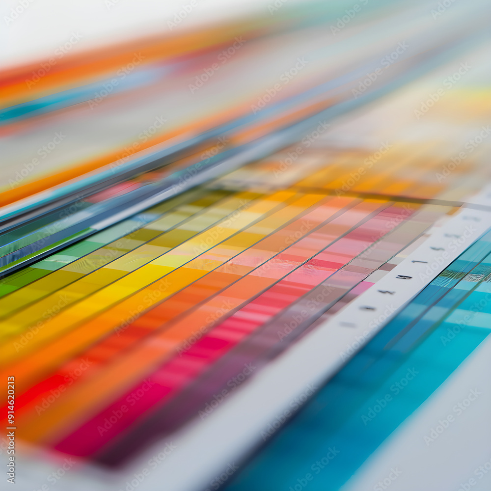 High-Resolution Color Calibration Chart for Precision Print Production ...