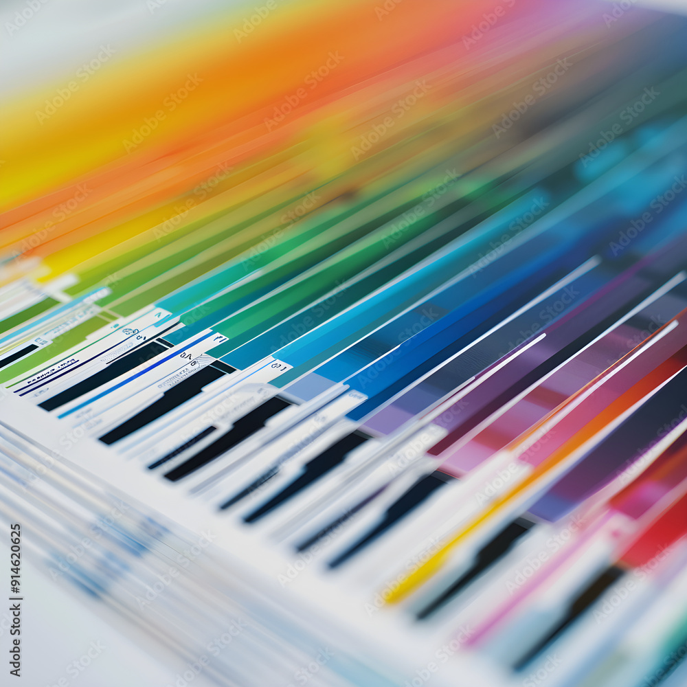High-Resolution Color Calibration Chart for Precision Print Production ...
