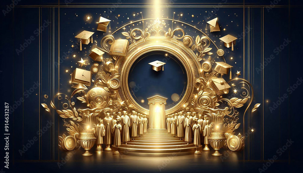 Double exposure photo of Young man ,women throwing graduation cap ...