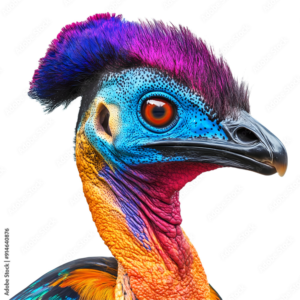 Cassowary (Casuarius spp.), transparent background Stock Photo | Adobe ...