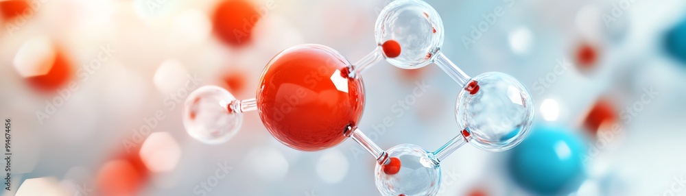 Model of a methane molecule CH4, Molecules, simple hydrocarbon Stock ...