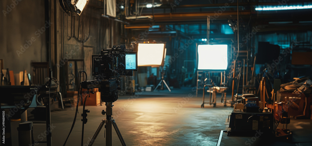 Film Studio Interior With Multiple Lighting Setups for an Upcoming ...