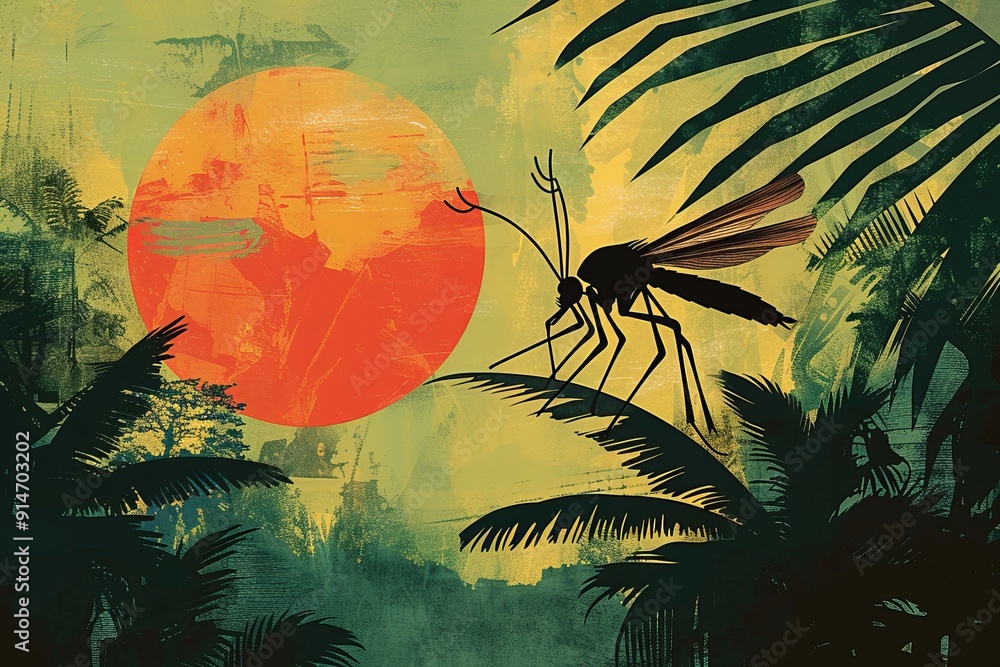 World Malaria Day.World Mosquito Day.August 20th.A creative poster for ...