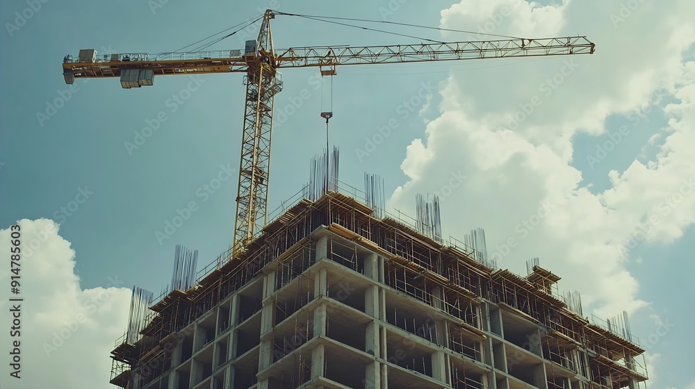 Tower Crane on formworks Crane and building construction Construction ...