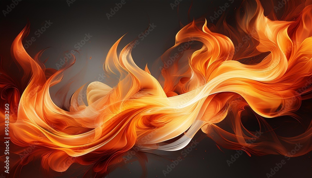 Fire, smoke, wind, swirling in light and smoke patterns, pattern ...