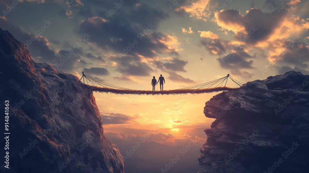 Create an image that captures the deep and meaningful essence of trust ...