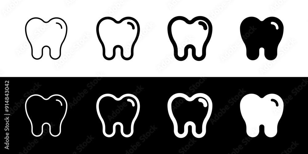 Editable molar, premolar, tooth vector icon. Dentistry, healthcare ...