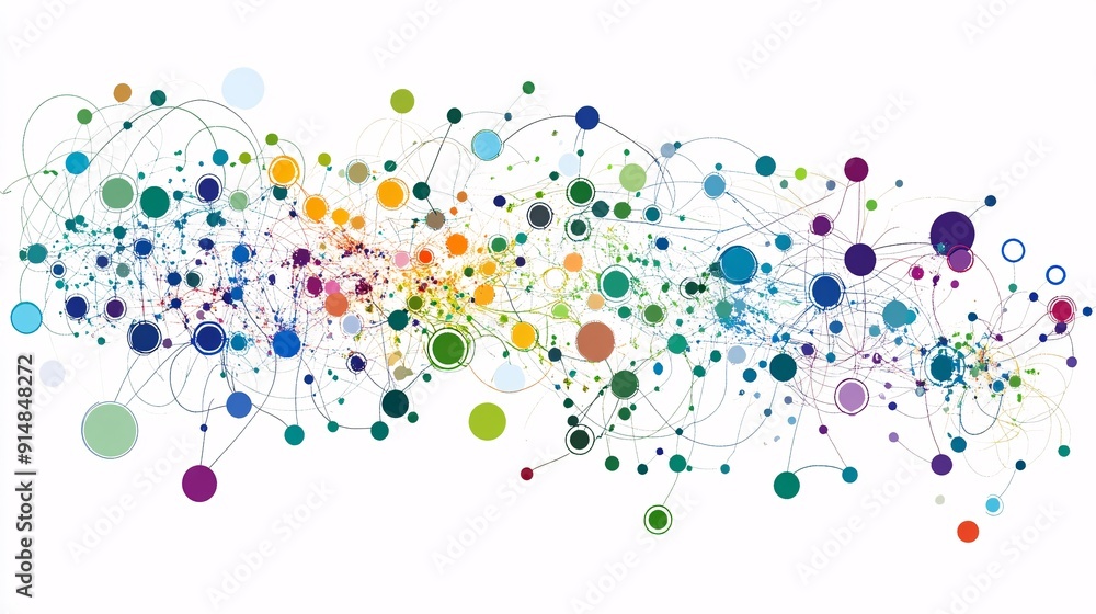 A comprehensive chord diagram visualizing the interconnections in a ...
