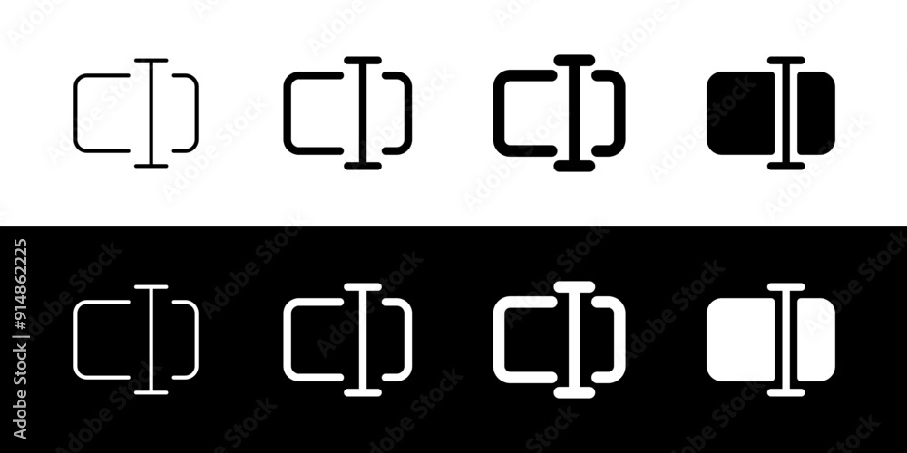Editable vector rename edit text icon. Part of a big icon set family ...