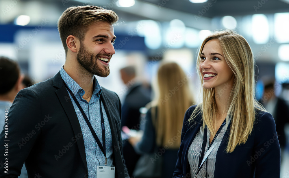 Happy and engaged staff listen with enthusiasm and laughter as a ...